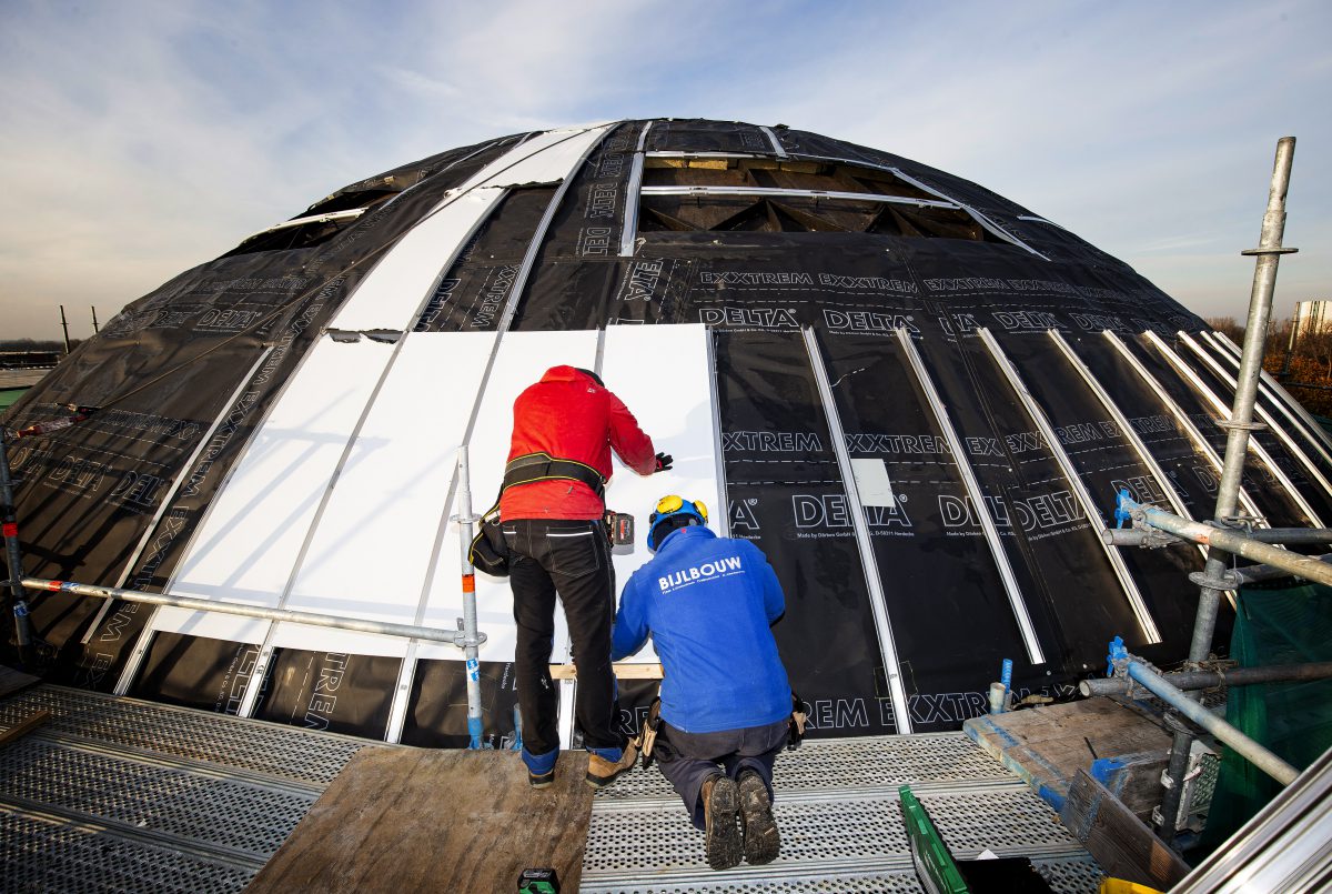 New covering dome RID - TU Delft Campus